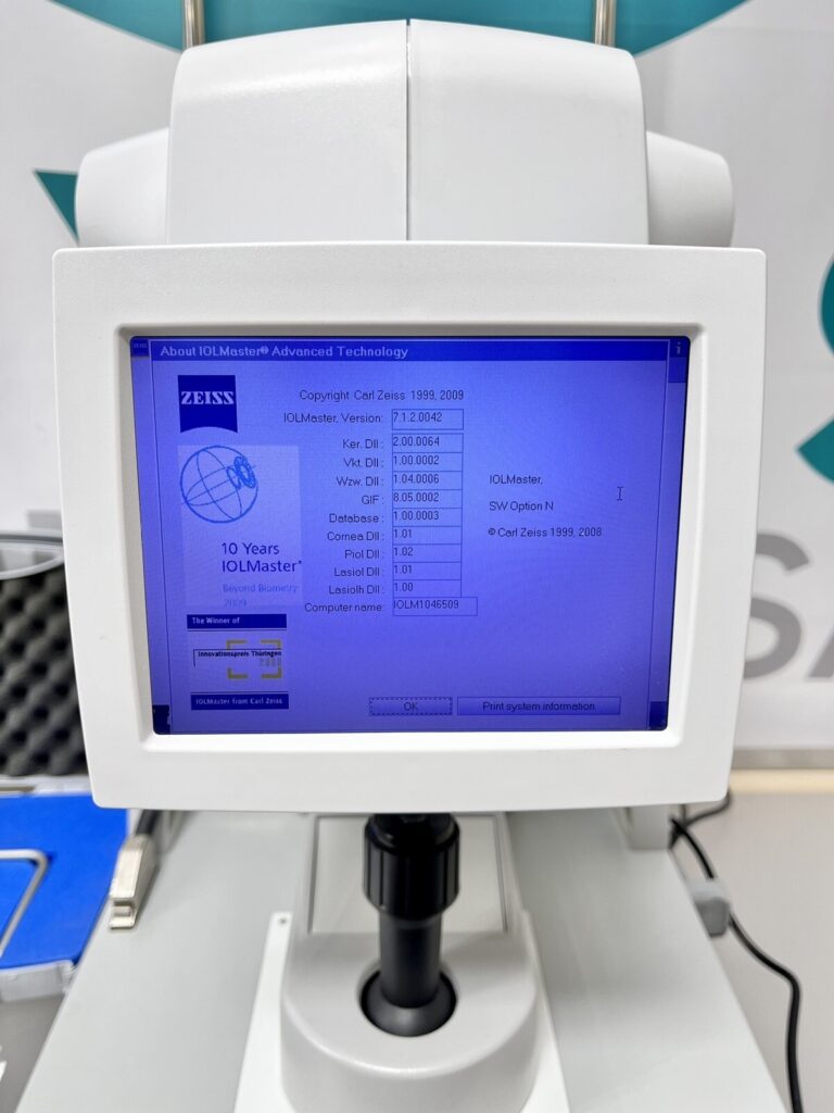 Zeiss IOL Master Version 500 Optical Biometer - Eyes Equipment Sales